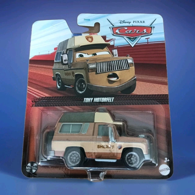 DISNEY PIXAR CARS Tony Motorfelt Sheriff (New) Official Mattel Diecast ...