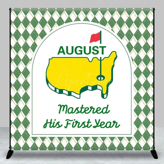 APERTUREE GREEN MASTERED First Year Custom Birthday Backdrop $32.81 ...