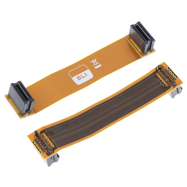 FLEXIBLE 80MM SLI Bridge xI-E Cable Video Card Connector UPJ JfJCAUB ...