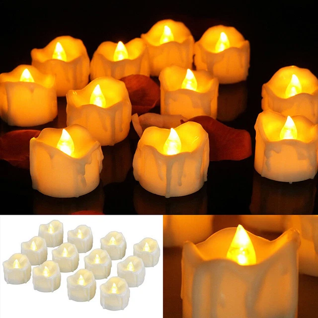 MIT TIMER TEELICHTER elektrische Teelichter LED Kerzen Teelicht inl ...