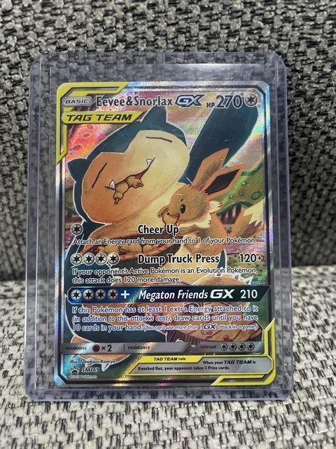 POKÉMON TCG EEVEE & Snorlax GX Team Up SM169 Holo Promo $22.01 ...