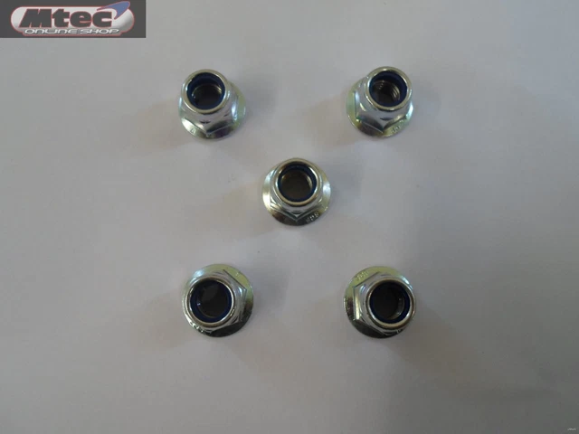 M4 M5 M6 M8 M10 M12 Flange Flanged Nyloc Nylock Lock Nuts Zinc BZP Grade 8 £3.25 - PicClick UK