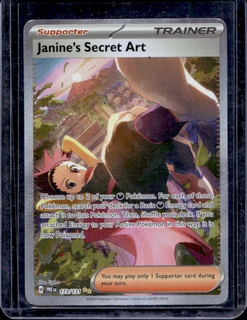 2025 POKEMON SV Prismatic Evolutions Janine's Secret Technique #173/131 ...