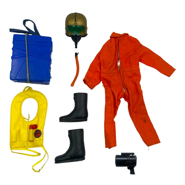VINTAGE GI JOE Action Pilot Fantastic Free Fall - Parachute, Helmet ...