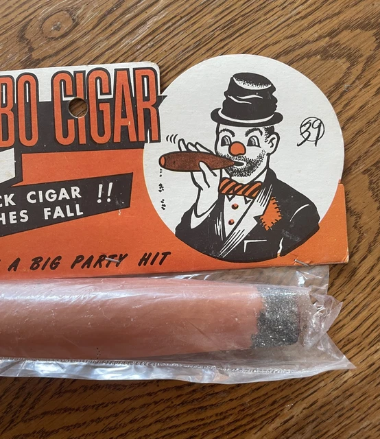GIANT FAKE HOBO CIGAR Gag Joke Costume Plastic Prop Toy Halloween ...