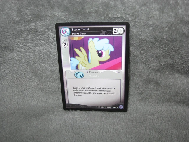 MY LITTLE PONY CCG Card Game ~ Friends #79 Sugar Twist Sister Common C ...