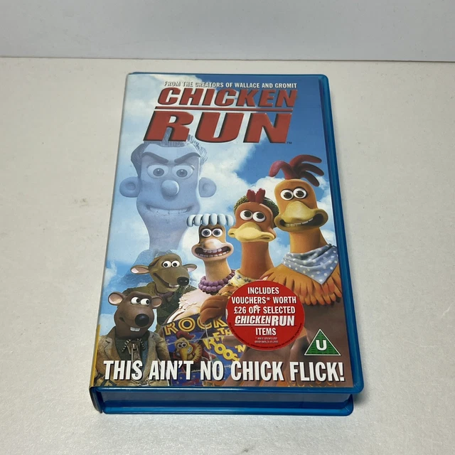 CHICKEN RUN VHS Video Cassette Tape Aardman Tested & Working £4.99 ...