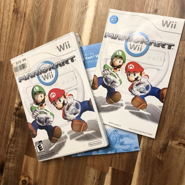 MARIO KART NINTENDO Wii Case and Manual Only NO GAME Cart Game ...
