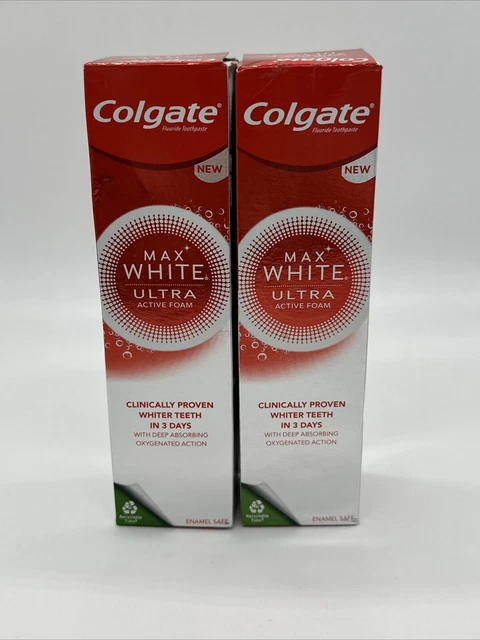 COLGATE MAX WHITE Ultimate ultra Catalyst Toothpaste 75 ml in 3 Days (2 ...