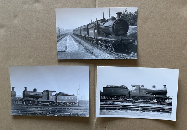 3 PHOTOGRAPHS LNER (Ex Gcr) Class J11 Locomotives Nos. 6003 & 6048 £3. ...