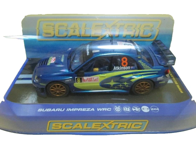 SLOT CAR SCALEXTRIC 1/32 SUBARU IMPREZA WRC C2884 ATKINSON SCX FLY ...
