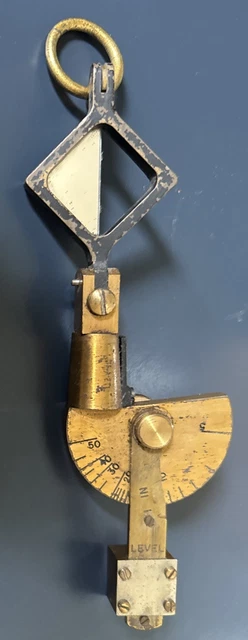 VINTAGE DE LISLE Palmer WW1 Military Navy Reflecting Clinometer with ...