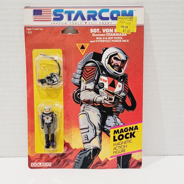 STARCOM FIGURE SHADOW Force Evil Enemy SGT Von Rodd 1986 Magna Lock ...