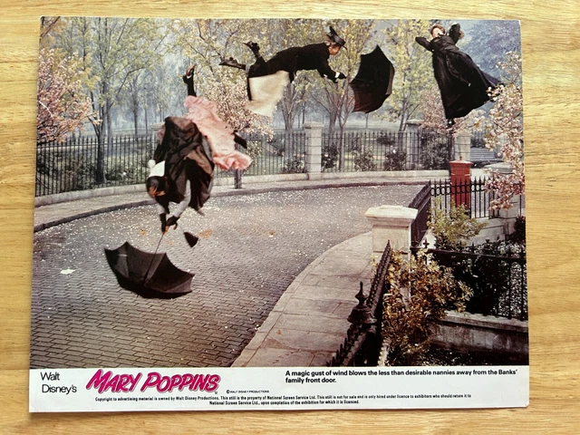 RARE ORIGINAL 1964 Mary Poppins Lobby Card Disney Julie Andrews Van Dyke S85 £39.99 - PicClick UK