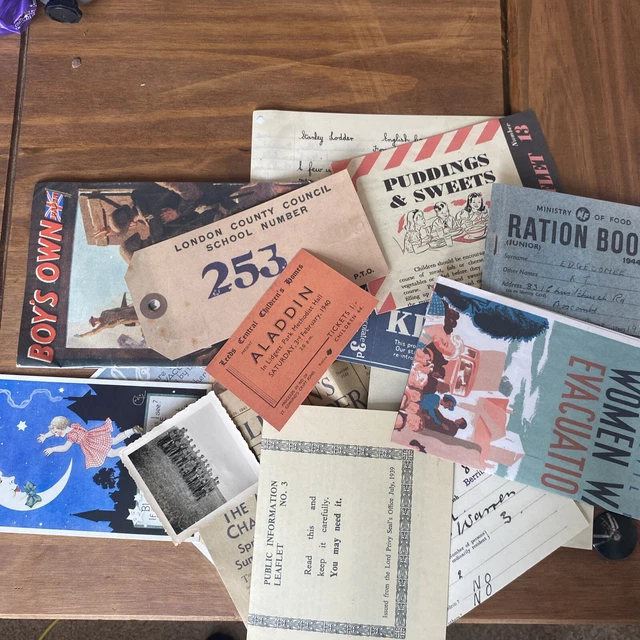1940'S-WW2-REPLICA PAPERS, PERFECT for WW2 day at school £6.00 ...