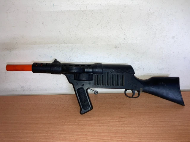 CLIM HERMANOS MACHINE Gun MITRA Giocattolo 42 cm a Manovella Plastica ...