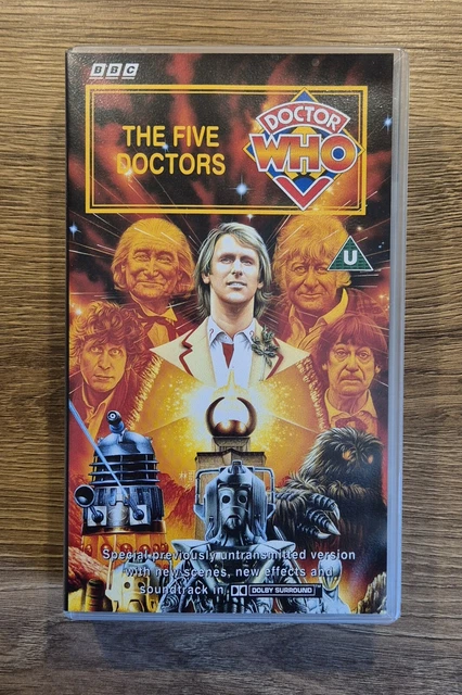 DOCTOR WHO [VHS] - The Five Doctors | Vintage collection | BBCV 5734 £8 ...