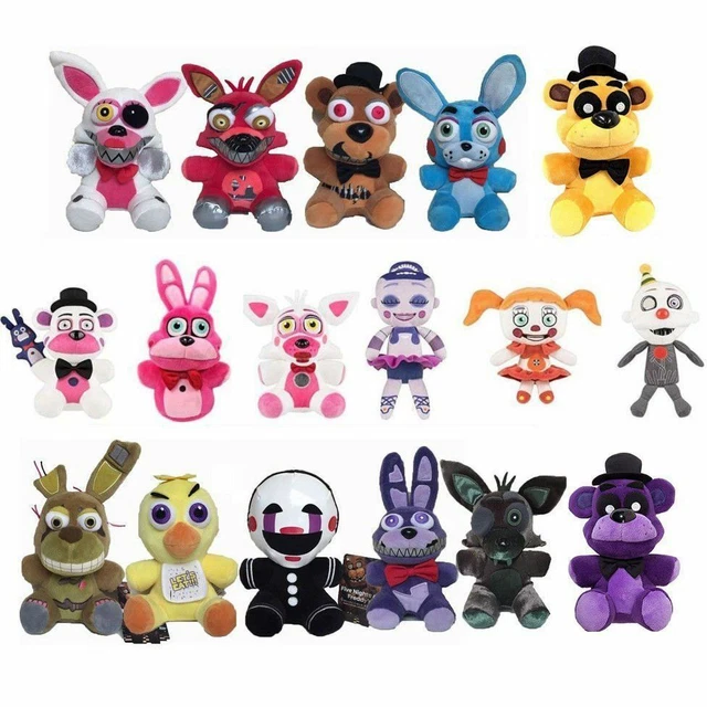 FIVE NIGHTS AT Freddy's FNAF Plushie Toy 7" Plush Doll Foxy Bonnie ...
