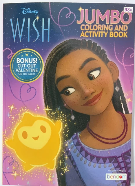 DISNEY WISH JUMBO libro da colorare e attività EUR 6,73 - PicClick IT