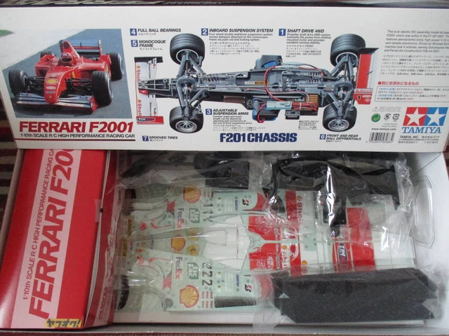 TAMIYA 1/10 FERRARI Ferrari F2001 4WD F201 Chassis RC Radio Control Kit ...