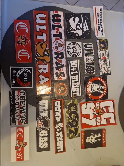 19 × ULTRAS Aufkleber/Sticker VFB Stuttgart Commando Cannstatt ...