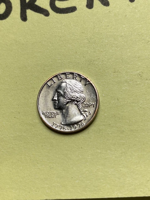 VERY RARE 1776-1976 S Bicentennial Quarter - Half The Size Of Regular ...