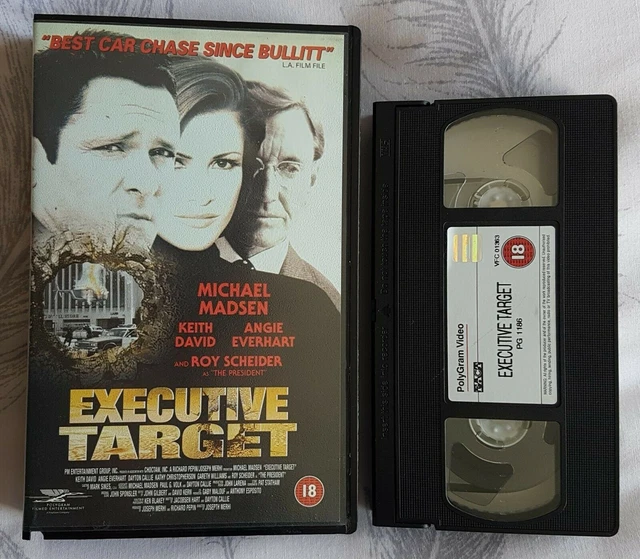 EXECUTIVE TARGET (VHS) BIG BOX - Michael Madsen + Roy Scheider + Keith ...