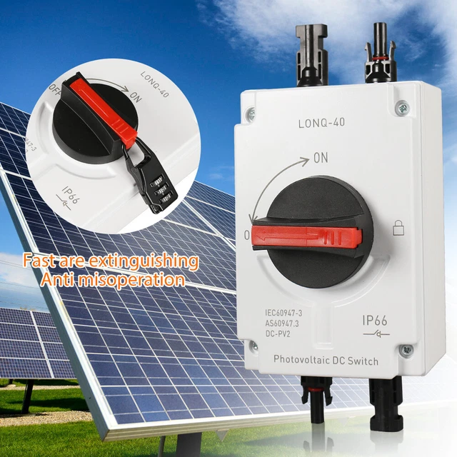 PHOTOVOLTAIK ELEKTRISCHEN ISOLATOR Solar Switch PV DC Umschalter 1200V ...