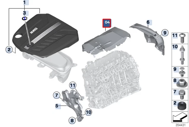 MOUSSE ISOLANTE ACOUSTIQUE pour capot BMW X6 F16 F86 11718519152 ...