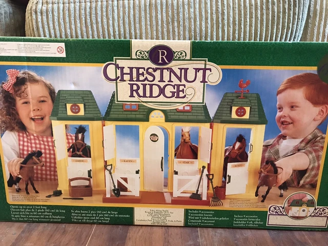 CHESTNUT RIDGE PLAYSET Vintage 90s Toys R Us Horse Stables Trophy ...
