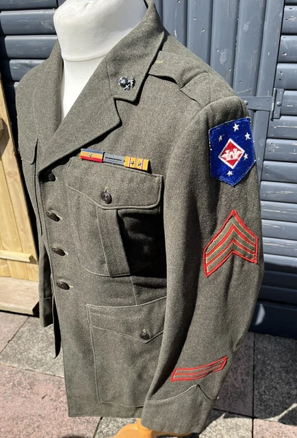 WW2 1944 USMC US Marine Corps Dress Uniform Tunic Jacket 42 MAC ...