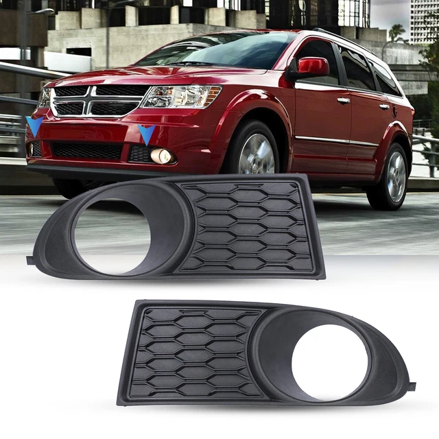 PAIR FOG LIGHT Bezels Trim For 2011-2020 Dodge Journey Fog Lamp Covers ...