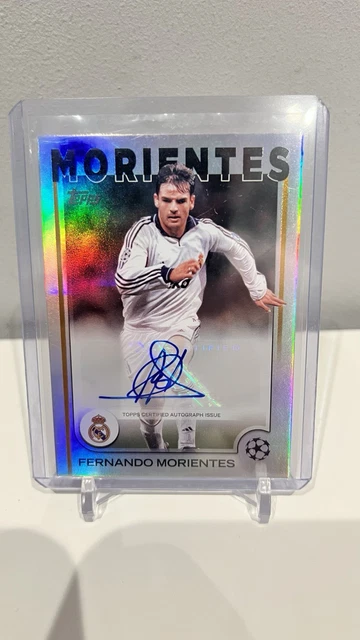2024-25 TOPPS FLAGSHIP Edition UCC Real Madrid Fernando Morientes Auto ...