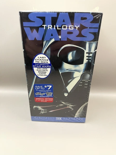 STAR WARS TRILOGY Sealed VHS 20th Century Fox Watermark George Lucas ...