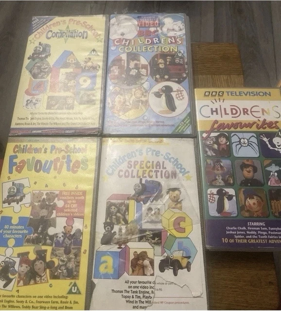 5 CHILDRENS FAVOURITES VHS Tapes In Very Good Condition Bundle £31.90 ...