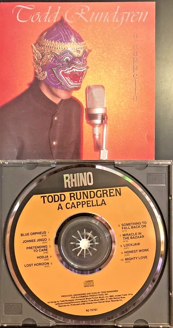 TODD RUNDGREN-ACCAPELLA - RHINO-1988-Digital Remaster - Bill Inglot/Ken ...