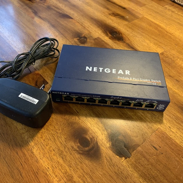 NETGEAR GS108 PROSAFE 8-Port Gigabit Switch $14.00 - PicClick