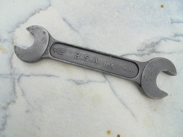 BSA NO 6 Open Ended Spanner 5/16 x 3/8 Whitworth, Vintage Motorcycle ...
