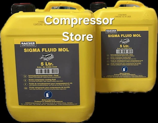 HPC KAESER SCREW Compressor Oil 2x5ltr £129.99 - PicClick UK