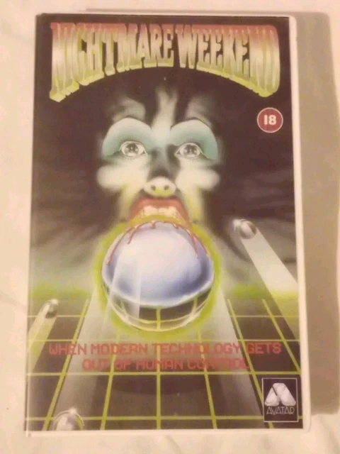 NIGHTMARE WEEKEND HORROR Big Box VHS Video Cassette Tape Rare Early ...