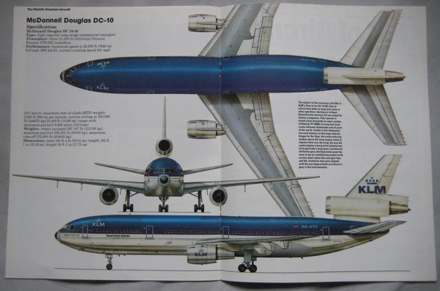 ENCYCLOPEDIA OF AIRCRAFT Issue 53 McDonnell Douglas DC-10 cutaway ...