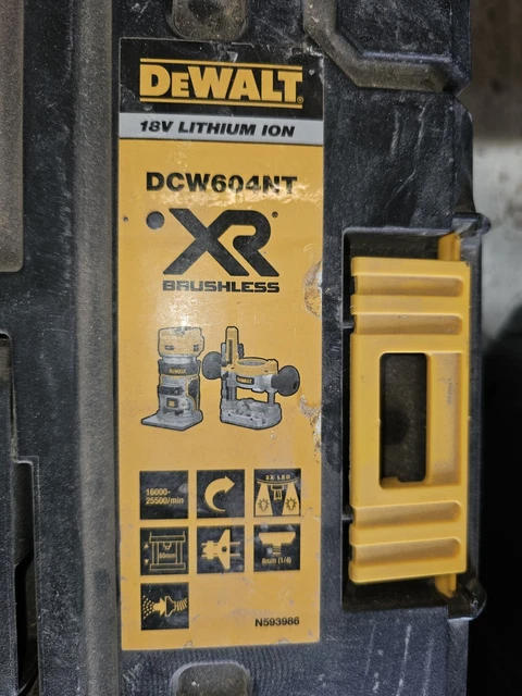 DEWALT DCW604NT-XJ 18V XR 1/4 inch Brushless Router (Body Only) used ...