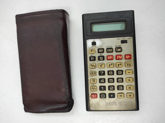 TSCHECHOSLOWAKISCH TESLA MR 609 Wissenschaftlicher RECHNER + Etui ...