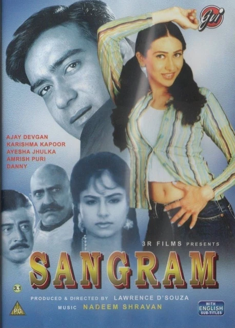 SANGRAM - GVI BOLLYWOOD DVD - Ajay Devgan, Karishma Kapoor, Ayesha ...