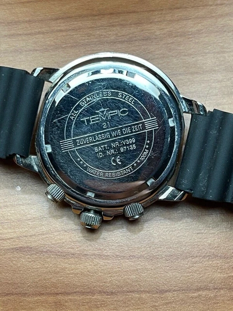 TEMPIC CHRONOGRAPH 97135 Unisex Watch Vintage £160.00 - PicClick UK