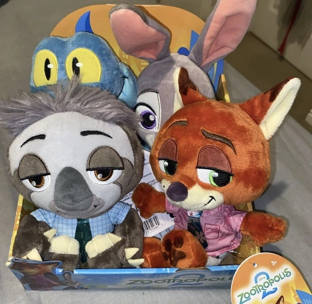 ZOOTROPOLIS 2 PLUSH Bundle X 4 (Nick/Judy/Gary & Flash) Disney - NEW ...