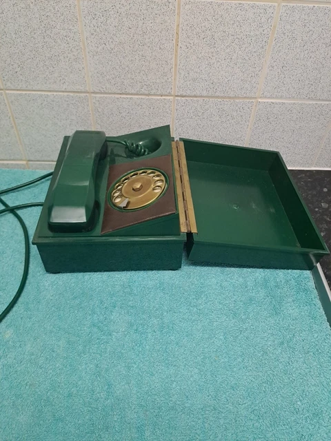VINTAGE TELCER ITALIAN Desktop Executive Green Rotary Telephone £59.50 ...