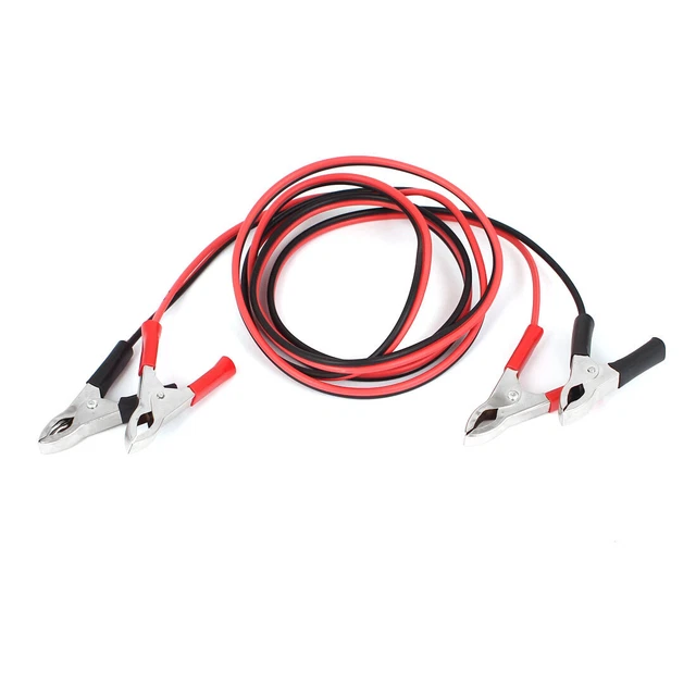 DOUBLE-ENDED ALLIGATOR CLIP Battery Clamp Connector Insulated Test Lead ...