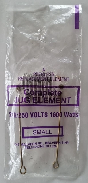 VINTAGE PEERLESS ELECTRIC Jug Element 240v 1600w, Small, New Old Stock ...