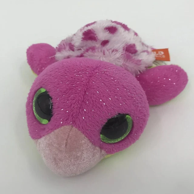 WILD REPUBLIC 8& Plush Turtle Pink Sparkle Sea Creature Stuffed Animal ...